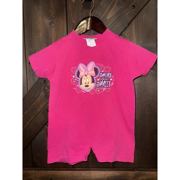 Disney | One Pieces | Vtg Disney Walt Disney World Baby Minnie Pink ...